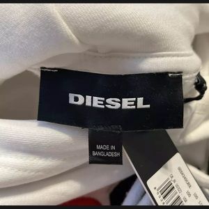 Diesel | Shirts | Mens Diesel Denim Division White Hoodie Sweatshirt ...